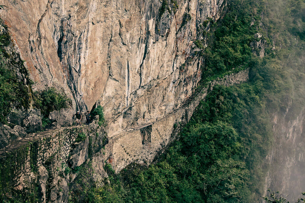 Exploring the Inca Bridge at Machu Picchu